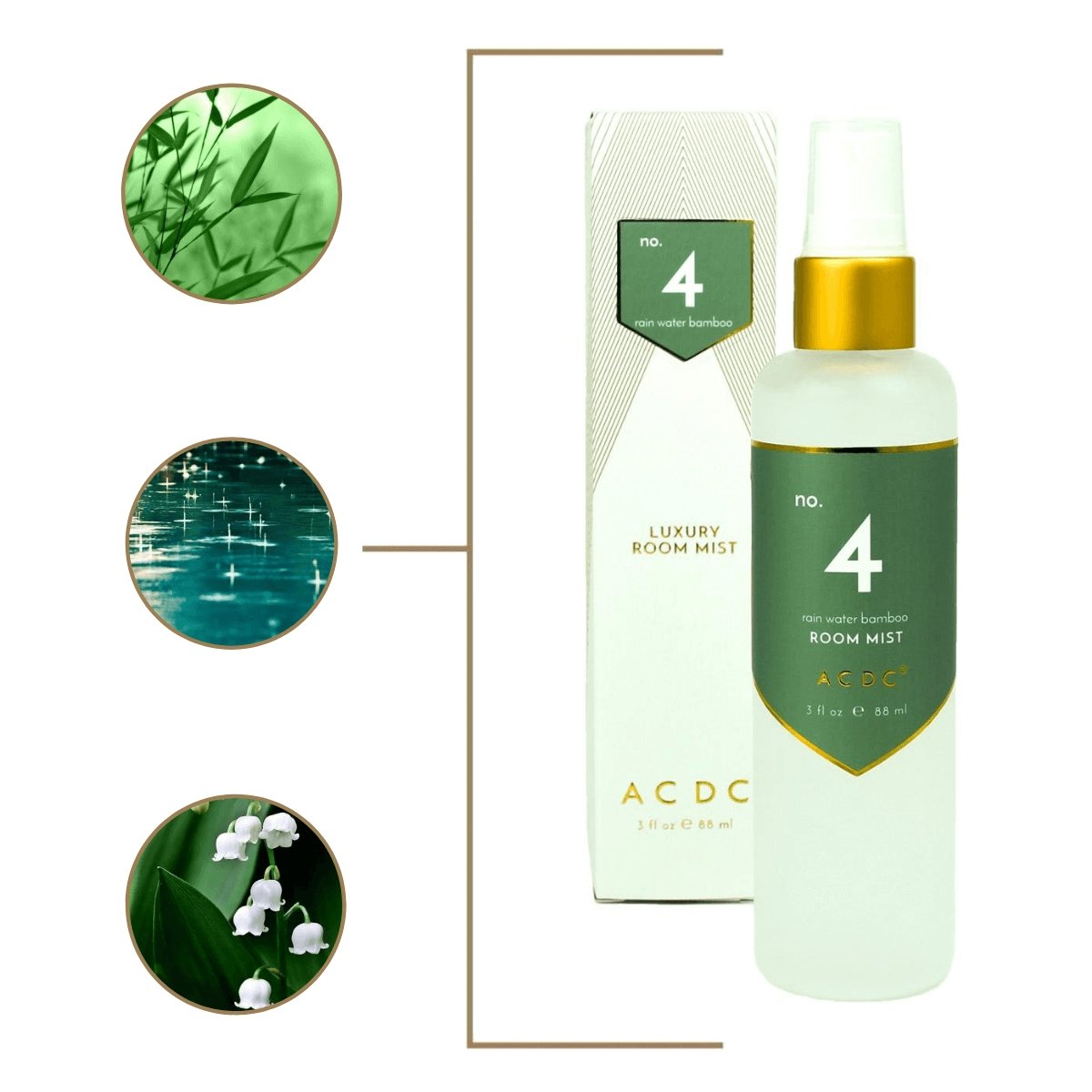 No. 4 Rain Water Bamboo Room Mist| Room Sprays | ACDC Co.